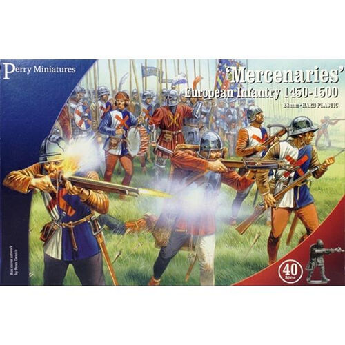 NEW! PERRY Miniatures WR20 War of the Roses - European Mercenaries Infantry 1450-1500 (40 Figures)