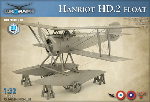 NEW! Lukgraph 32-049 Hanriot HD 2 Float (3D-Printed Full Kit)