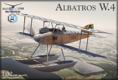 NEW! Lukgraph 32-054 Albatros W4 (Standard Set / 3D-Printed Full Kit)