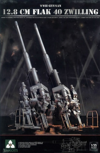 Takom 2023 German 12,8 cm Flak 40 Zwilling
