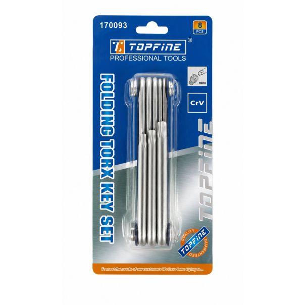 TOPFINE Ključevi Torx set (8 kom)