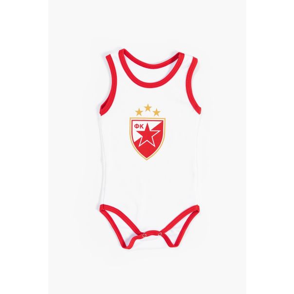 CRVENA ZVEZDA Atlet bodi Grb, crvena/bela