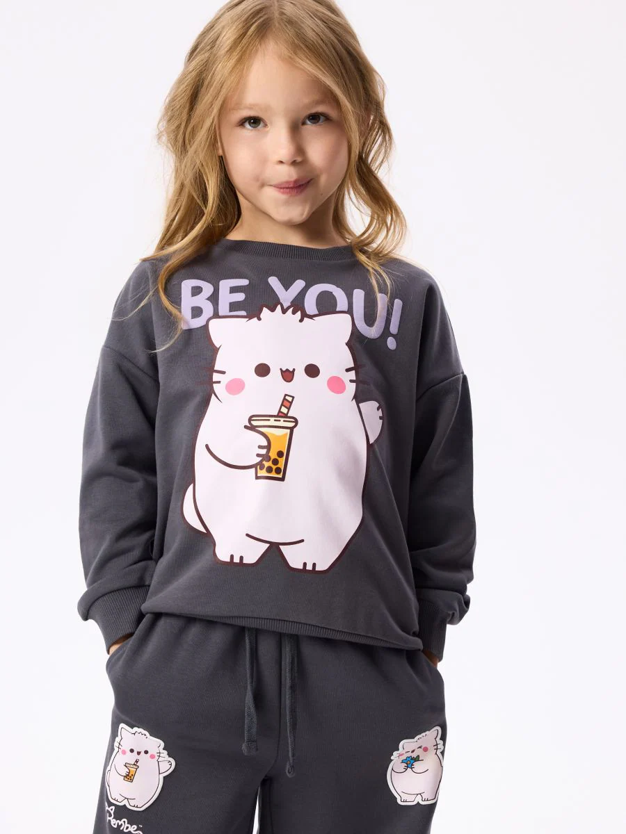 Dukserica Pembe The Pink Cat