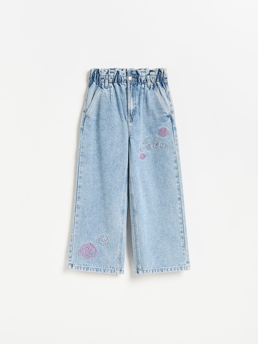 Wide leg farmerke s vezom