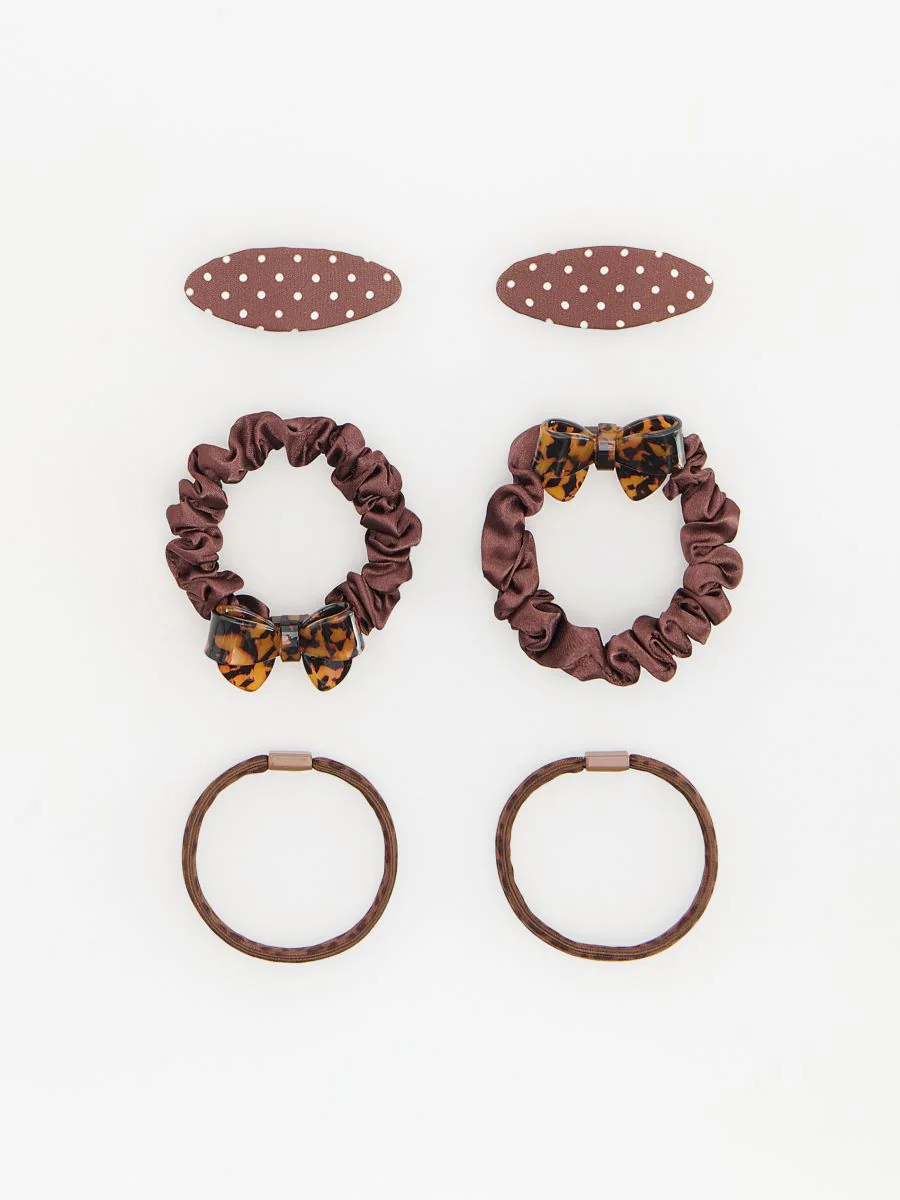 GIRLS` HAIR ELASTICS & HAIR-CLIP