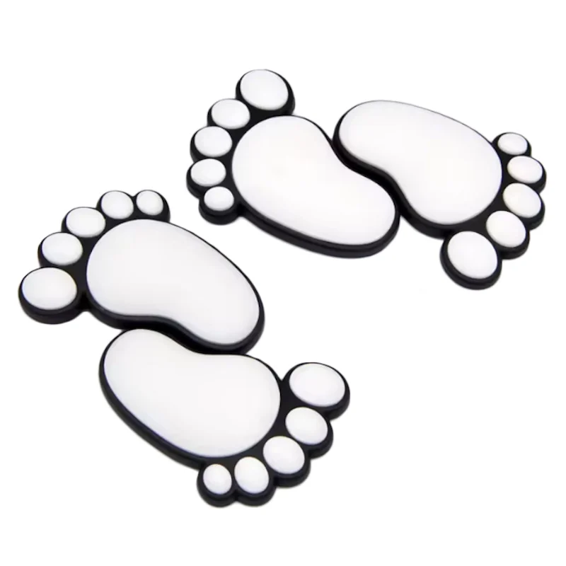 3D Natpis amblem stiker Šape bele (4 kom) – Paolo 16382