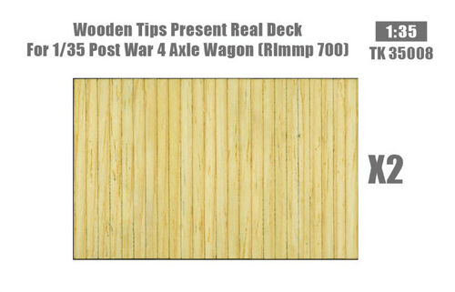 NEW! T-Model TK35008 Wooden Deck for Post War 4-Axle Wagon Ssy45 (RLMMP700)