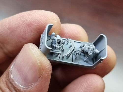 NEW! HS MODELS U200091S Mk-38 25 mm Machine Gun System Mod.2 (2 pcs / 3D-Printed)