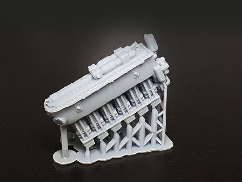 NEW! Lukgraph 32-A012 Gipsy Six Engine + Exhaust Pipe (3D-Printed)