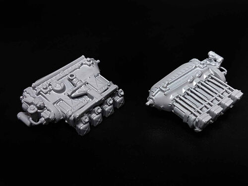 NEW! Lukgraph 32-A015 Gipsy Major Engine + Exhaust Pipes (3D-Printed)