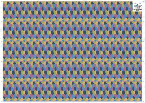 NEW! Lukgraph DEC011 A4 Sheet Clear Decal - Upper Lozenge 5 Color
