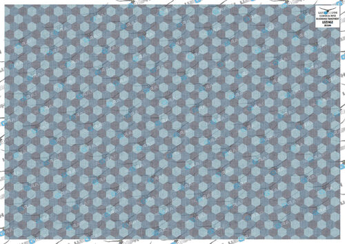 NEW! Lukgraph DEC099 A4 Sheet Clear Decal - Naval Hex Camo Pattern 2