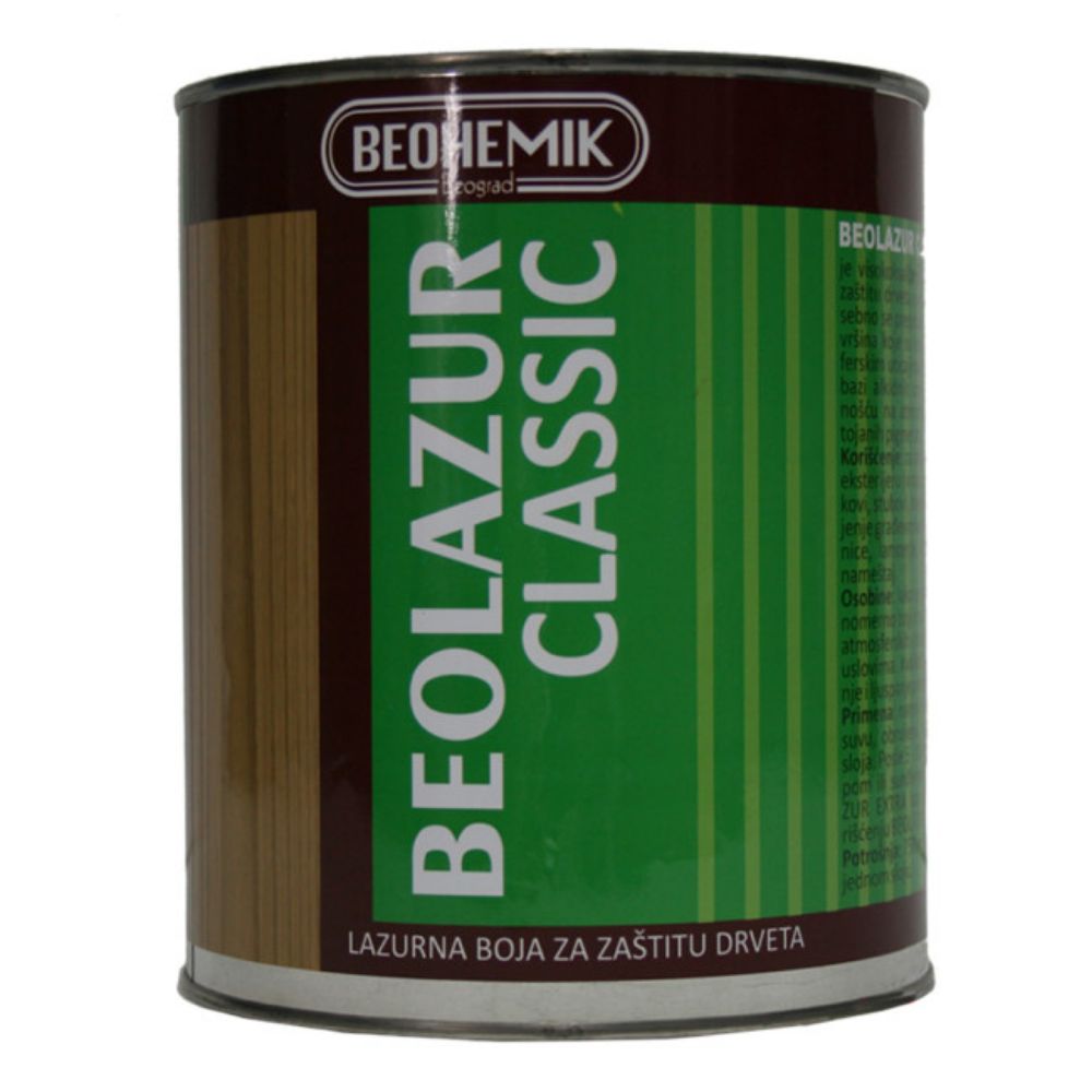 Lak lazurni classic bezbojni uljani 2.5l sa 10% laka beolazur