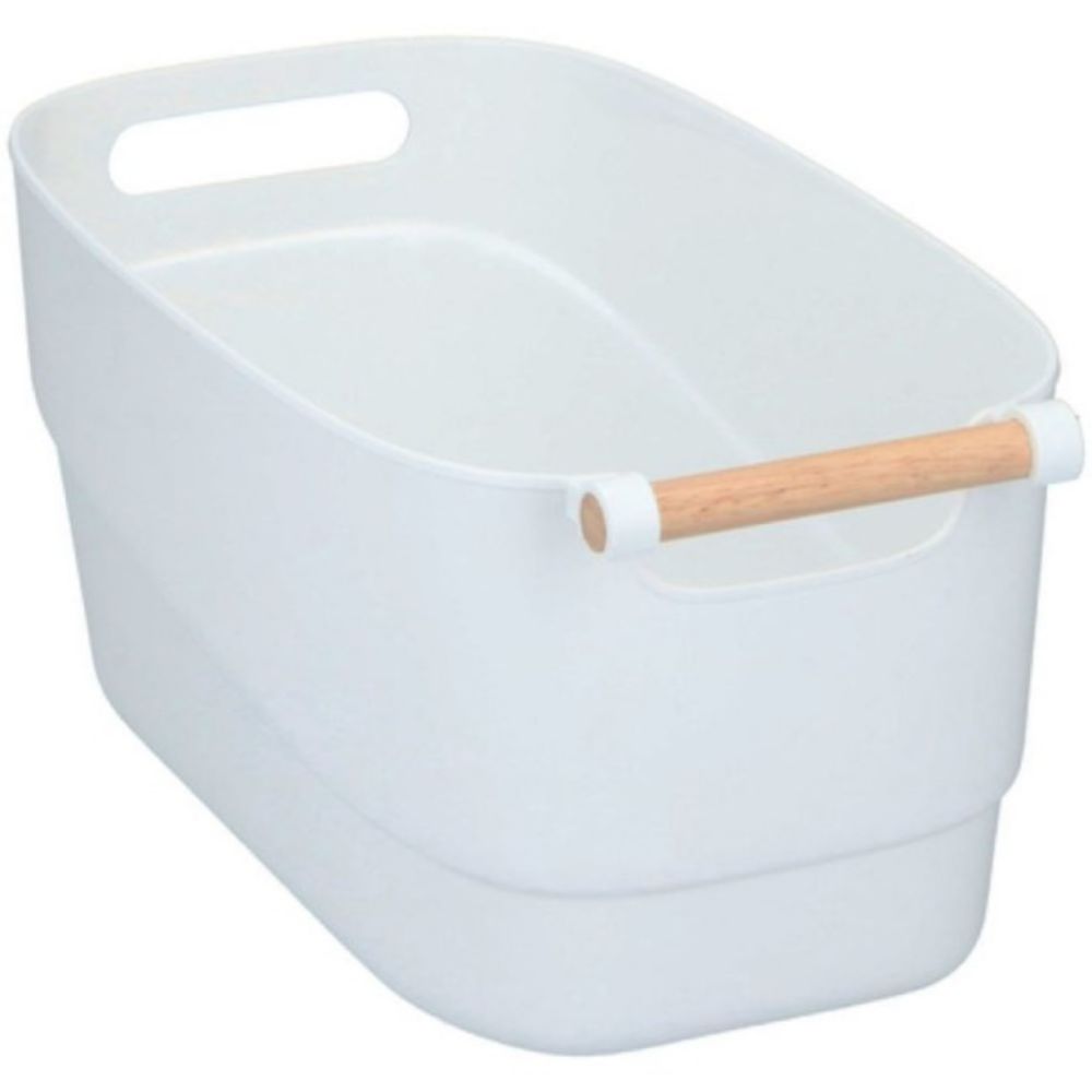 Kutija za kuhinju za skladištenje 40x22x18cm pvc belo/natur alpina