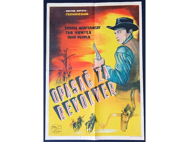 1956 OPASAC ZA REVOLVER filmski plakat - Kbene - Kusar