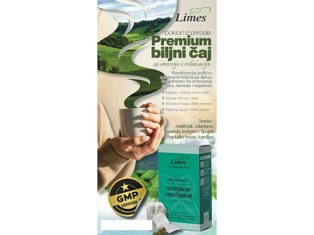 NOV Limes Čaj SA VALERIJANOM I MATIČNJAKOM