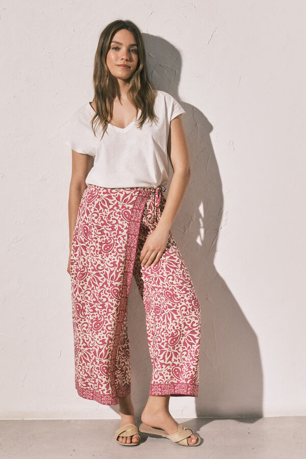 Bedruckte Boho-Pluderhose