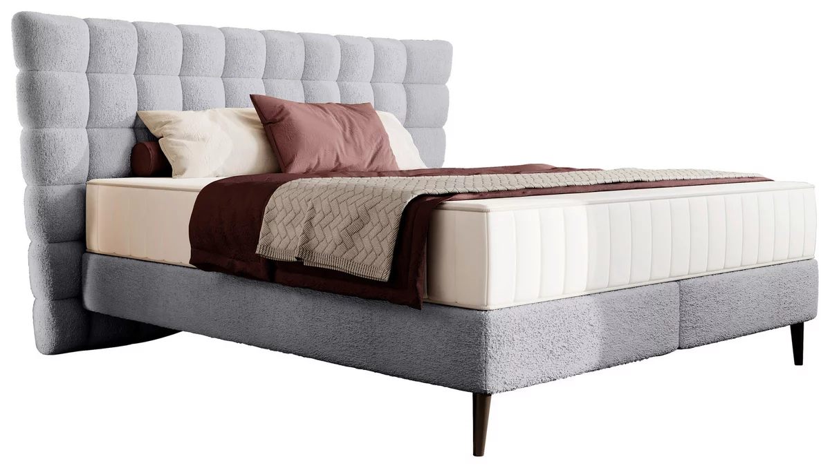 BOXSPRING KREVET 160/200 cm siva