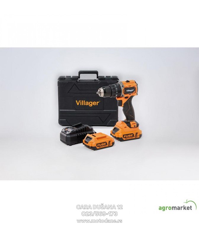 FUSE akumulatorska brushless udarna bušilica Villager VLP 5121-2BSC