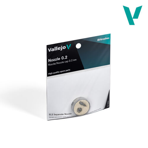NEW! Vallejo 90016 0,2 mm Replacement Nozzle and Nozzle Cap (for Innovator & Profinish Only)