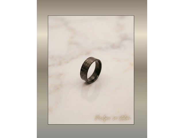 9.6.1.19. Muški prsten crni moderan 19.3 mm