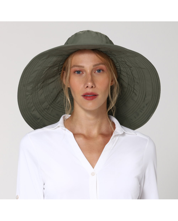 Hat Beverly Hills I18 Fem Green Militar Upf50+