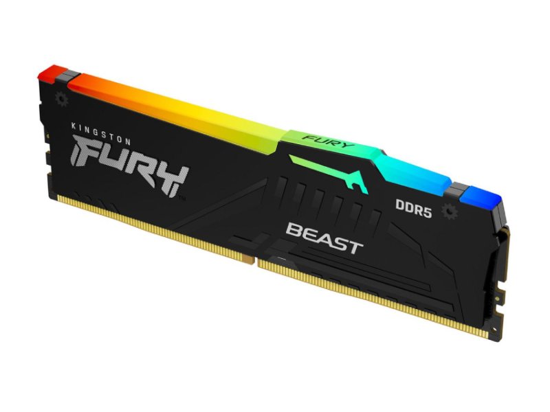 KINGSTON DIMM DDR5 32GB 5600MHZ KF556C40BB2A-32 FURY BEAST RGB BLACK
