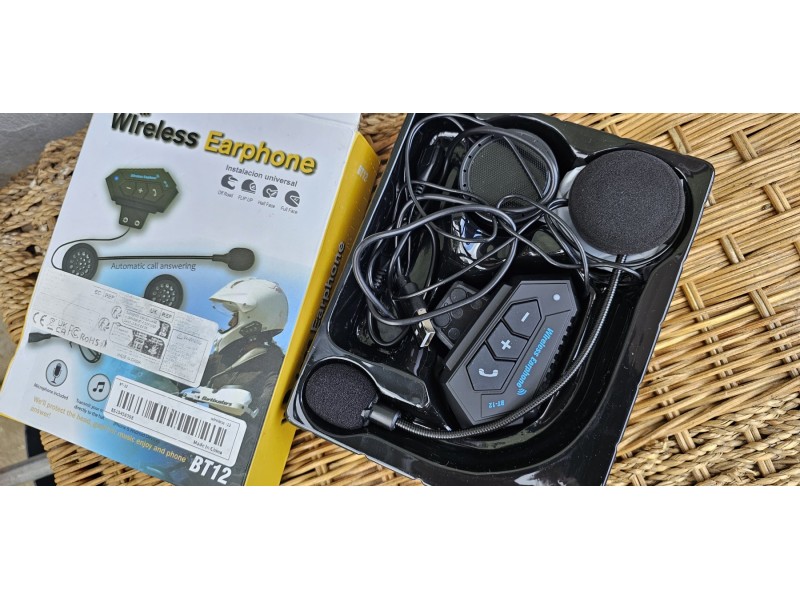 Bluetooth interkom za kacigu BT12