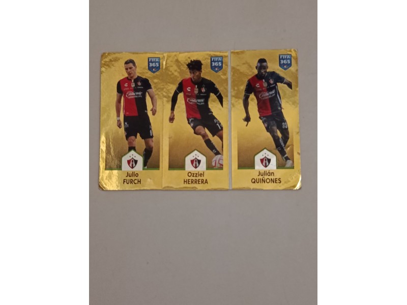 FIFA 365 STICKER COLLECTION 202. 369 a-b-c