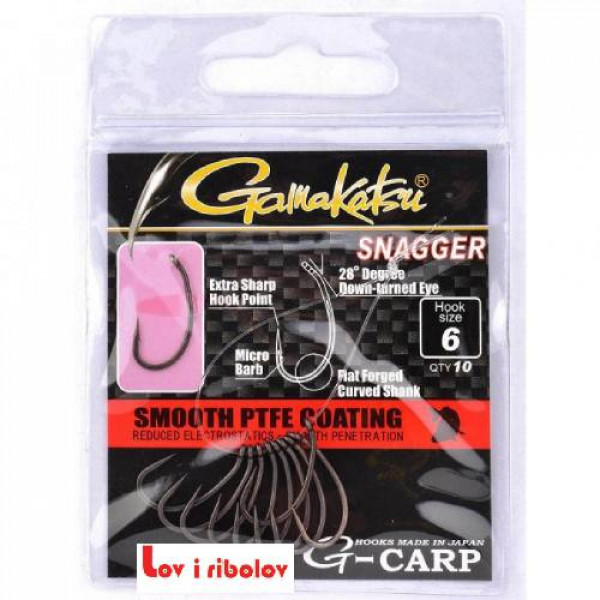 Udice Gamakatsu G-Carp Snagger T/C vel. 4