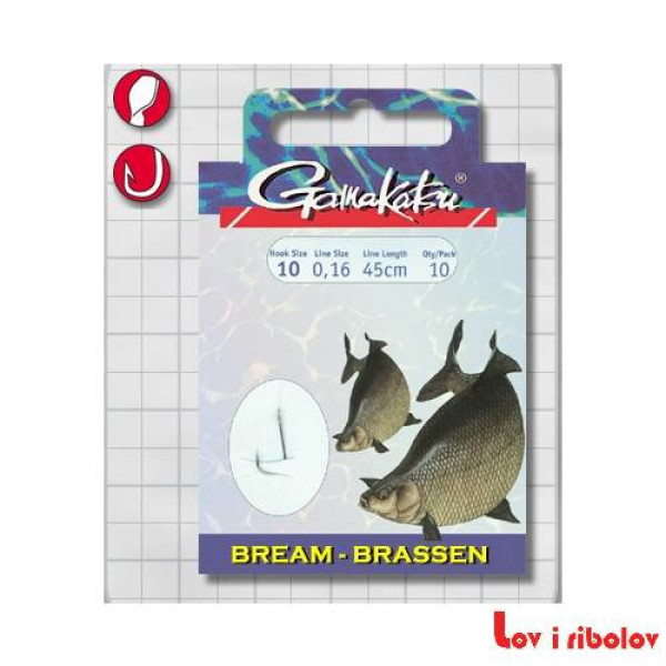 Vezane udice Gamakatsu BKS 1310N Bream 45cm 12 i 14