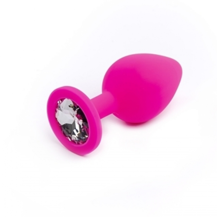 Butt plug silicone M pink