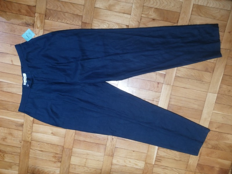 NOVO teget pantalone visokog struka 16 - XL
