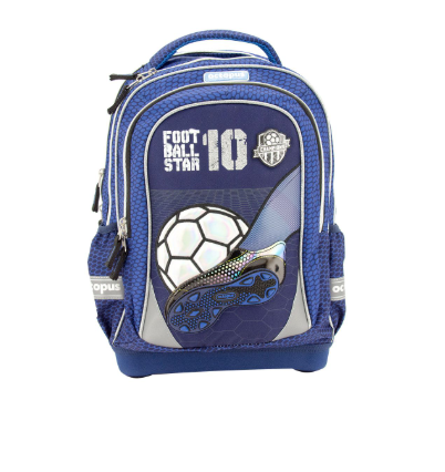 TORBA ŠKOLSKA ANATOMSKA OCTOPUS FOOTBALL BLUE