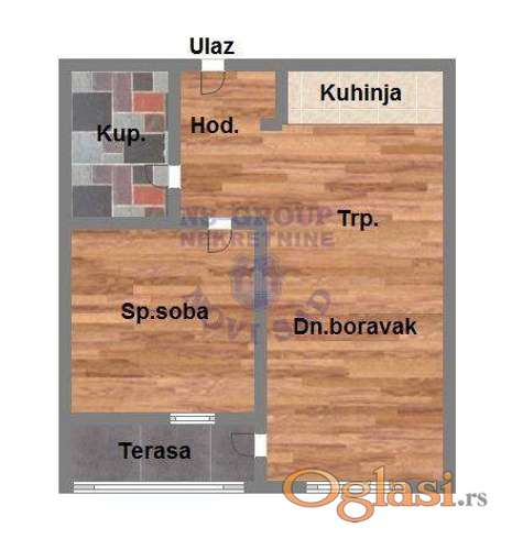 Dvosoban u izgradnji, cena sa PDV-om
