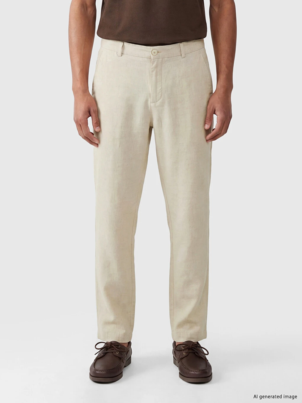 LCW Vision Regular Fit Muške Pantalone Od Mešavine Lana