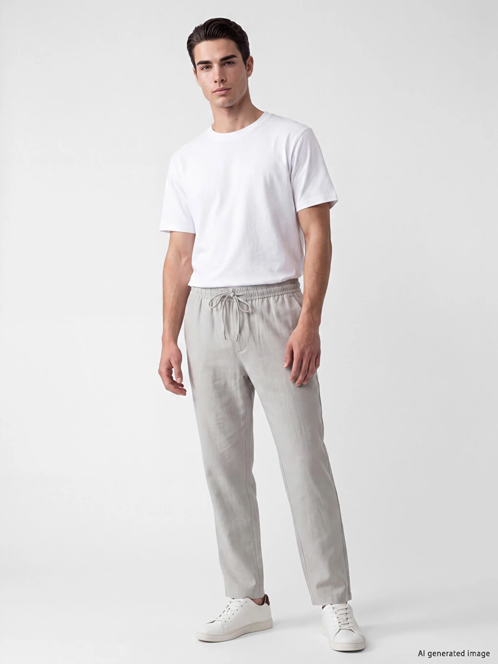 LCW Vision Regular Fit Muške Pantalone Od Materijala Sa Izgledom Lana