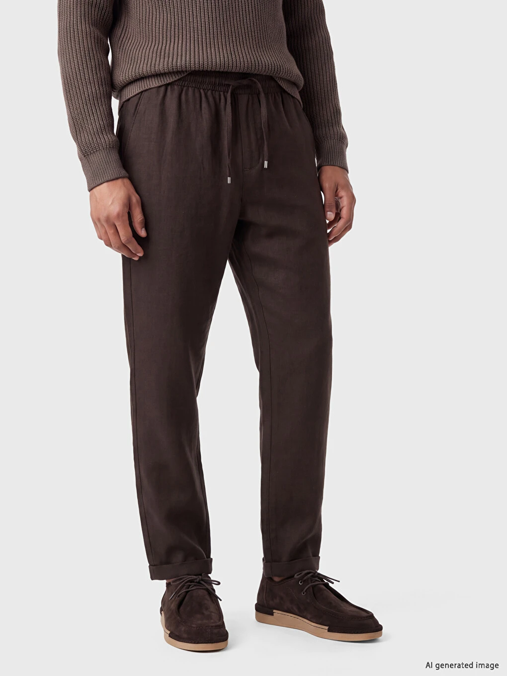 LCW Vision Regular Fit Muške Pantalone Od Dobby Tkanine