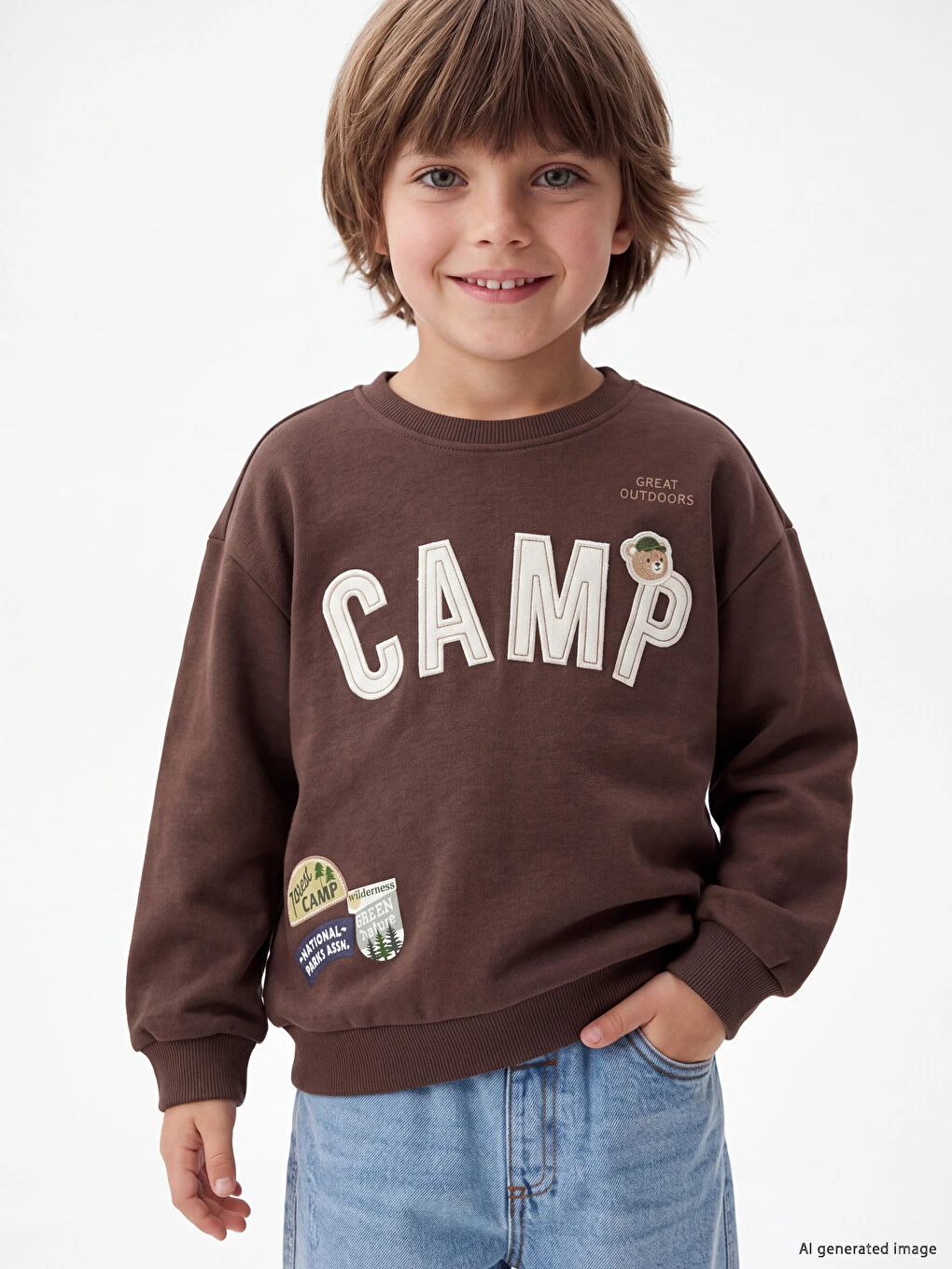 LCW Kids Dečija Dukserica Sa Okruglim Izrezom I Štampom
