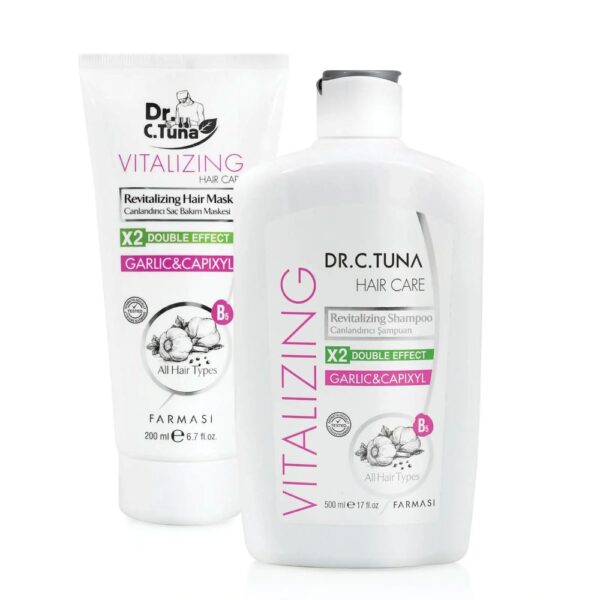 Dr.C.Tuna Set 2/1 Garlic & Capixyl Shampoo,500ml,Hair Mask,200ml