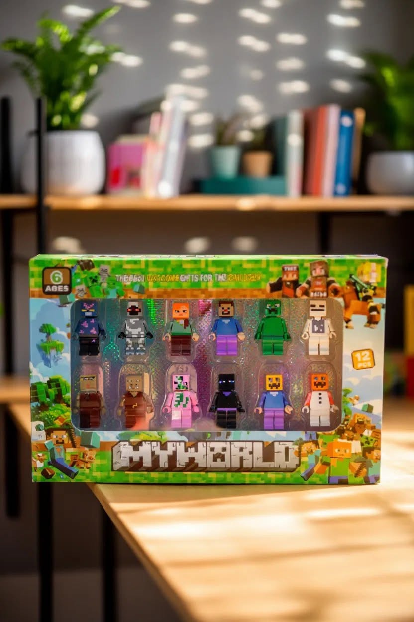 MINECRAFT MY WORLD Figure ( 12 mini figura )
