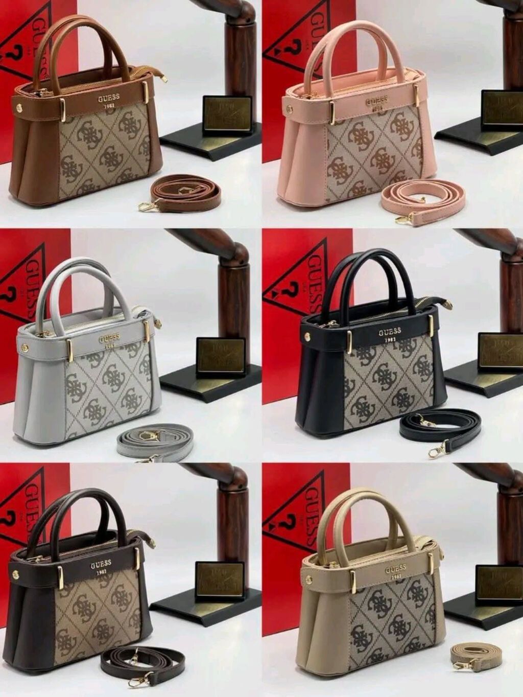 GUESS mini torba – model s monogram printom - Kompaktna ženska