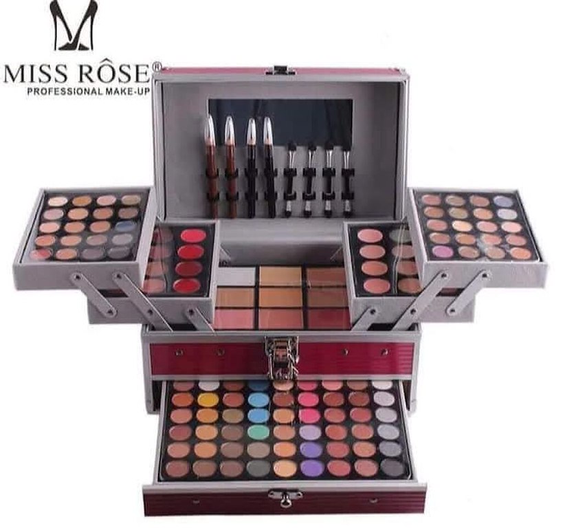 Profesionalni make-up kofer – Miss Rose Sveobuhvatan set šminke u