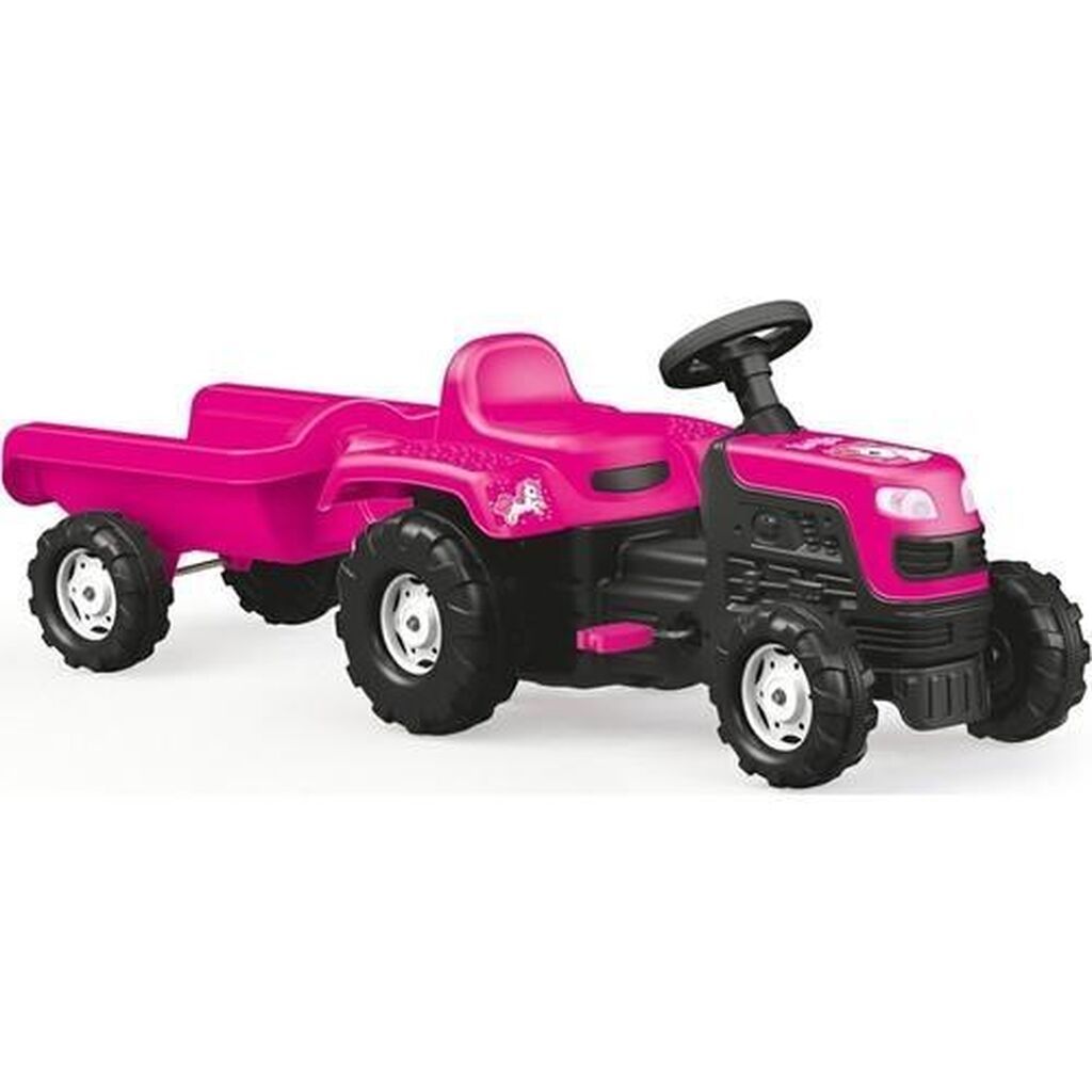 TRAKTOR NA PEDALE SA PRIKOLICOM 025081 Opis: - Dolu traktor na pedale