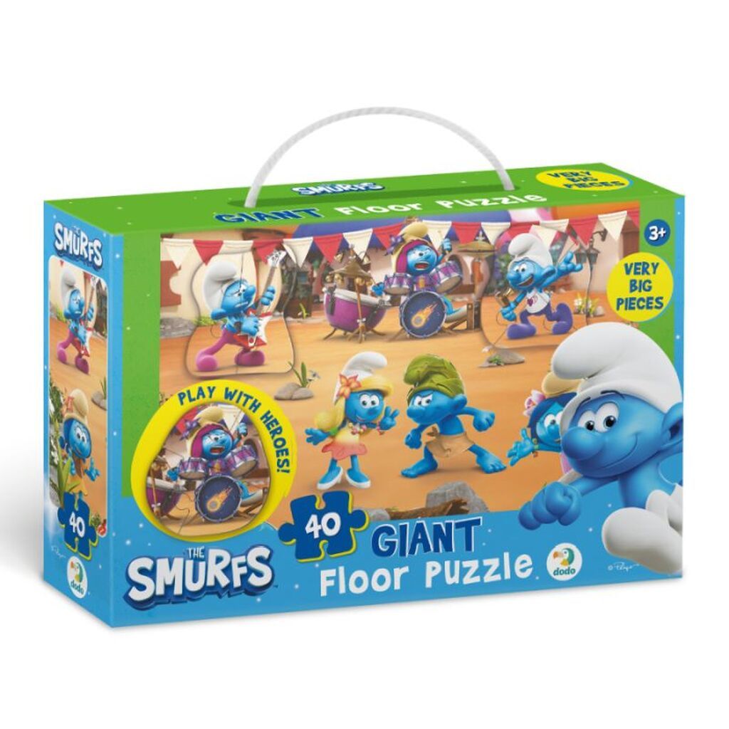 PODNE PUZZLE THE SMURFS 40PCS Velike podne puzzle sa motivom