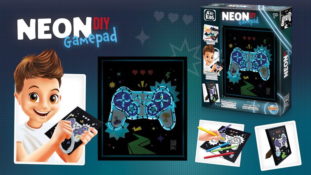 Svetleći džojstik 106661 BUKI – kreativni neon DIY set za decu (Šifra