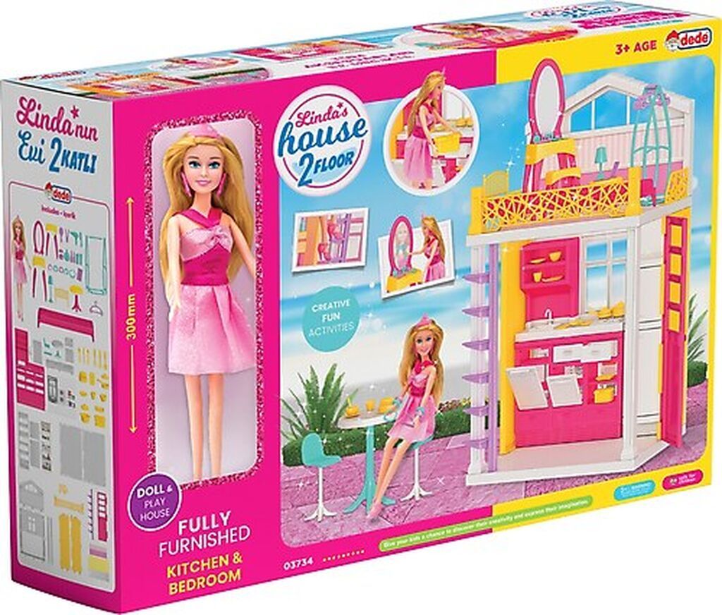 Šifra proizvoda: 037340-60 Linda’s House – dvospratna kuća za lutku