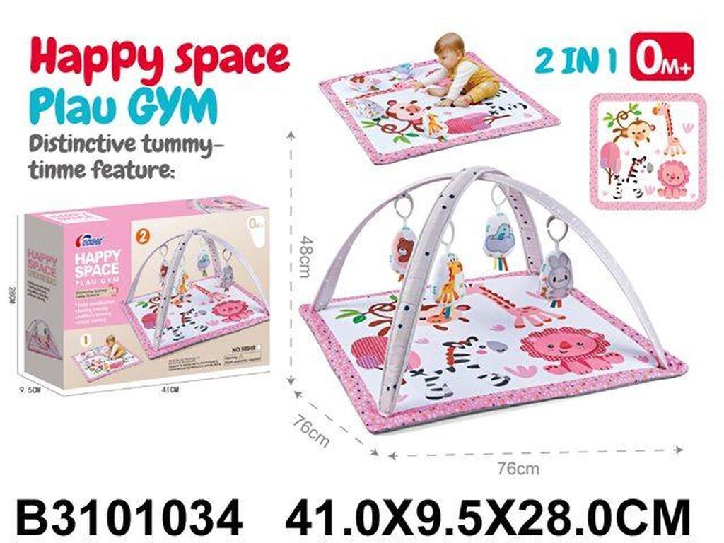 Bebi gimnastika 103407 K-60 – 2 u 1 prostirka sa lukovima i visećim