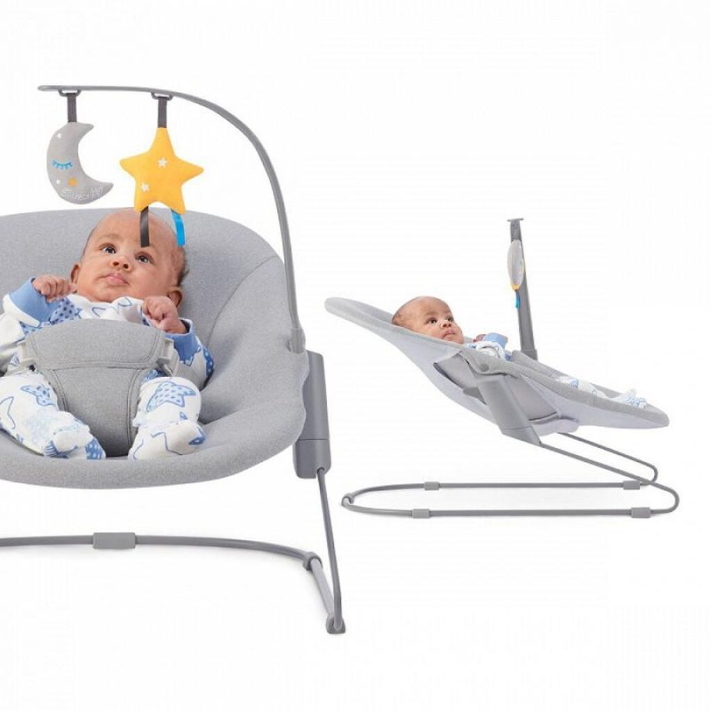 KINDERKRAFT STOLICA ZA LJULJANJE CALMEE GREY Minimalistička