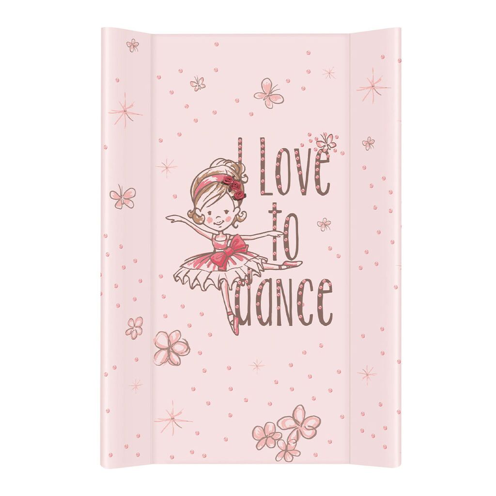 Ceba tvrda podloga za povijanje, 50x80 cm – model sa nežnim roze